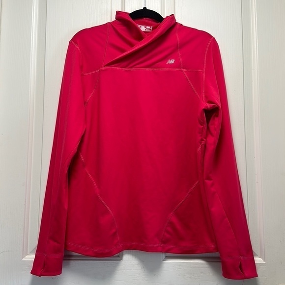 New Balance | Tops | New Balance Ls Athletic Shawl Collar Thumb Holes ...